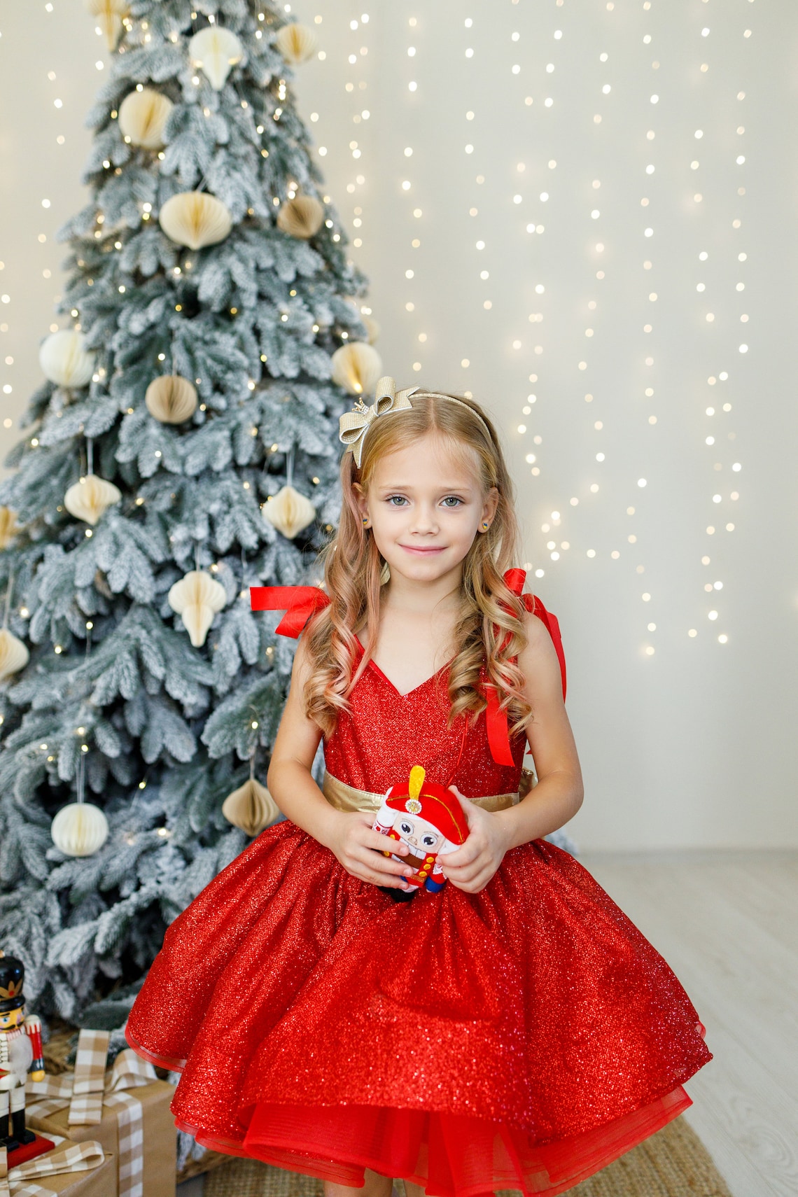 Girls Sparkling Red Christmas Dress Perfect for Christmas and Winter ...