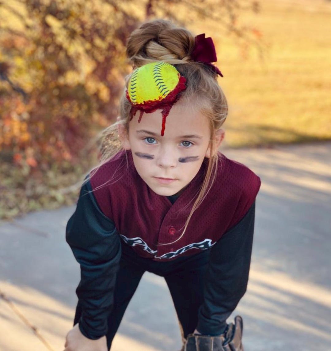 Adult Zombie Softball Costume | Halloween Sports Player Outfit - Etsy