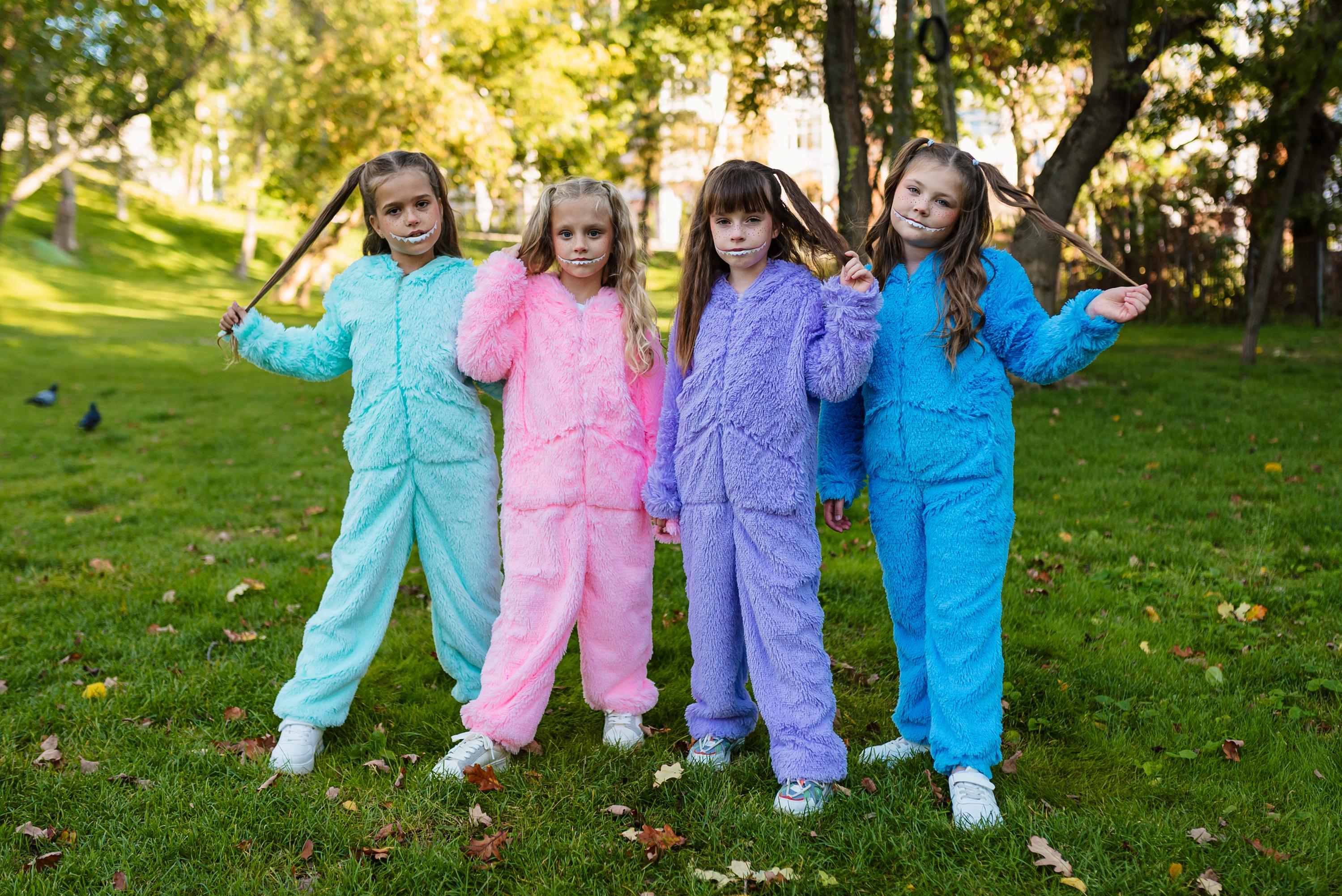 Monster Costume for Kids | Halloween Jumpsuit | Blue Mint Lilac Pink ...