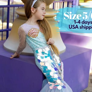 Mermaid Dress Girls, Mermaid Costume Toddles, Sequin Girl Pink Dress ...