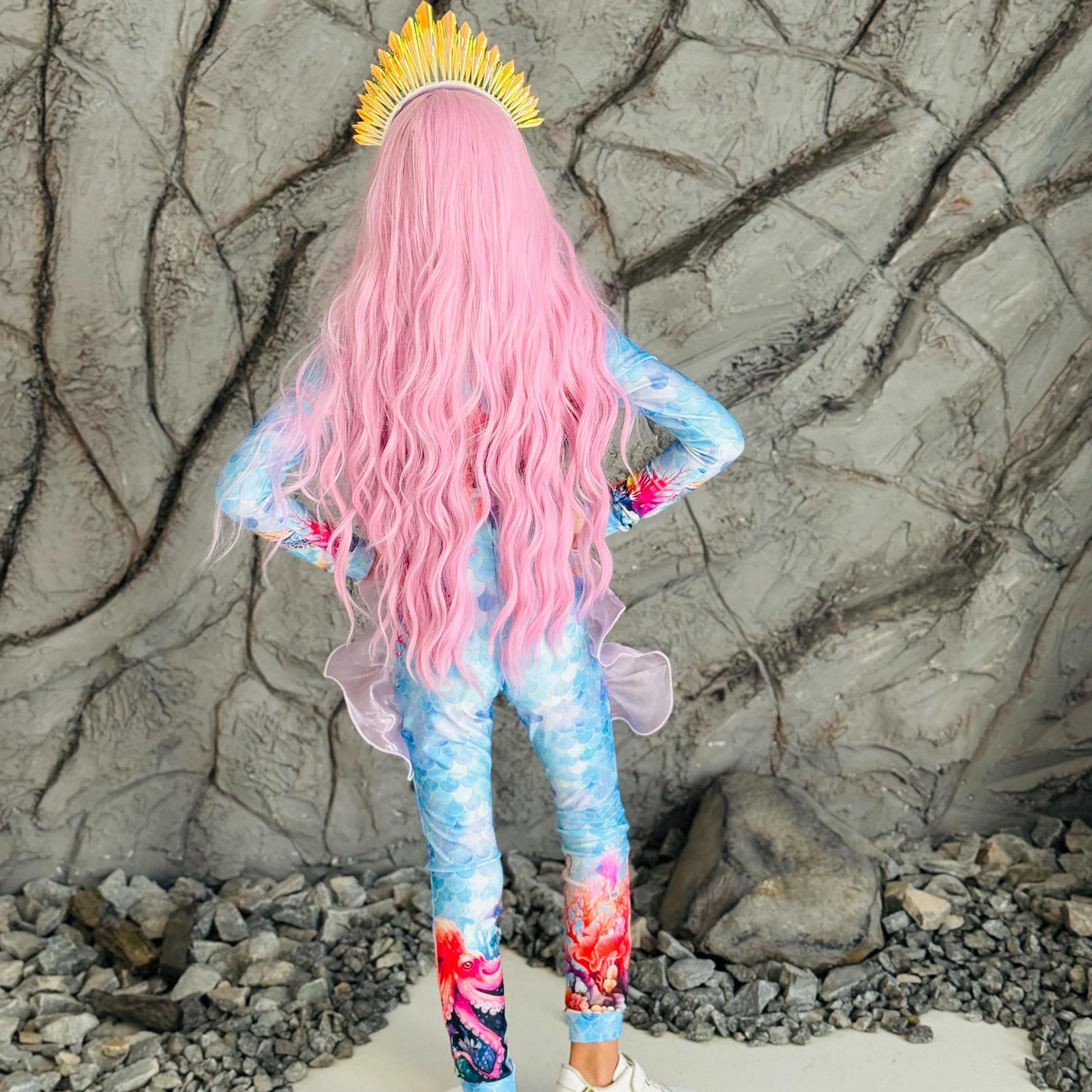 Girls Mermaid Bodysuit (2–10Y) – Fantasy Costume, Under the Sea ...