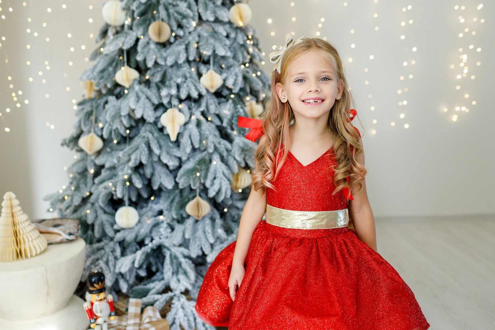 Girls Sparkling Red Christmas Dress Perfect for Christmas and Winter ...