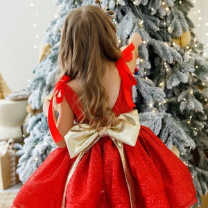 Girls Sparkling Red Christmas Dress Perfect for Christmas and Winter ...