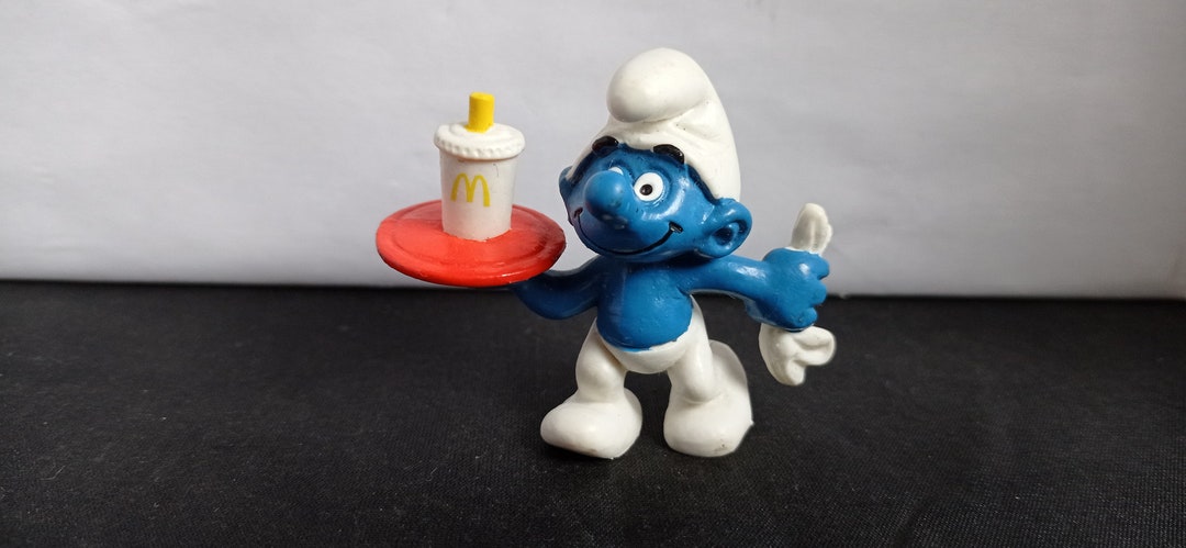 2.5 PVC Figure Mcdonalds Waiter Smurf Promo - Etsy