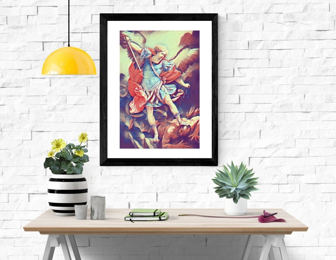 Saint Michael the Archangel - Catholic Printable Poster | Modern ...