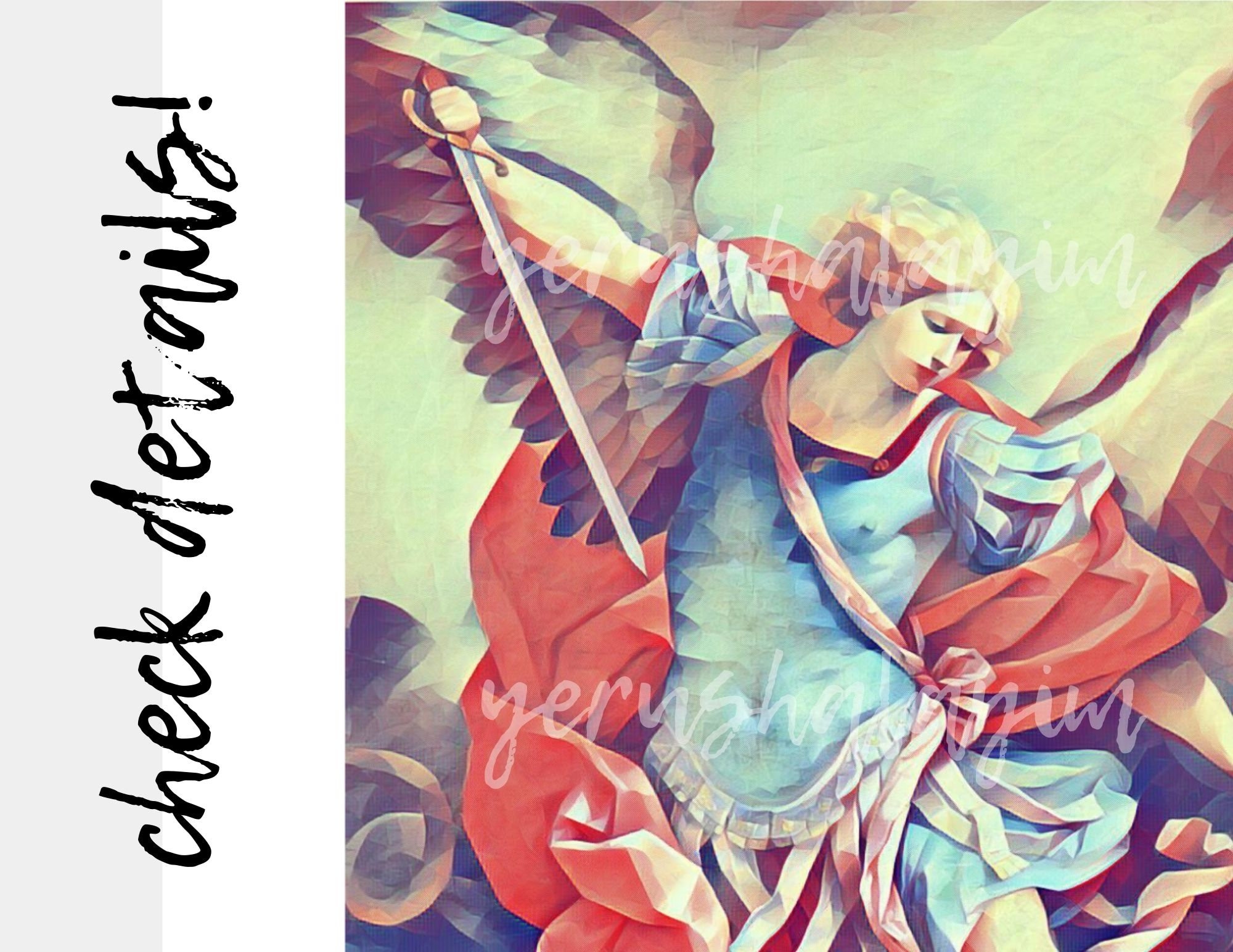 Saint Michael the Archangel - Catholic Printable Poster | Modern ...