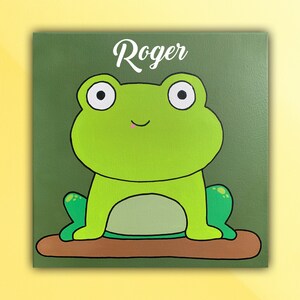 Frog Wall Art / Frog Painting / Swamp / Animal / Kids Painting ...