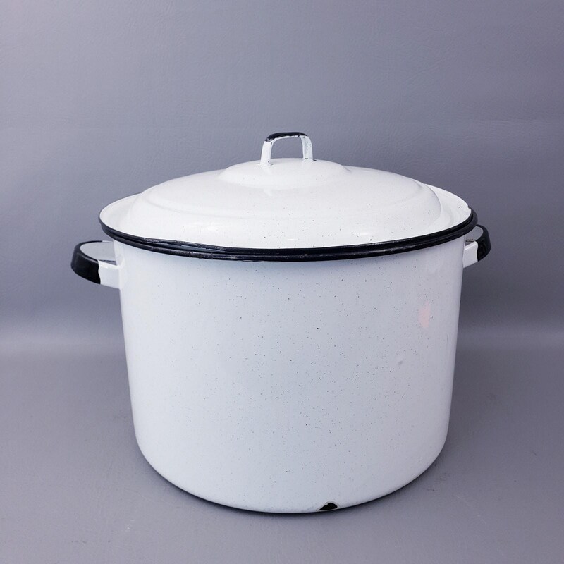 Enamelware Stock Pot - Etsy
