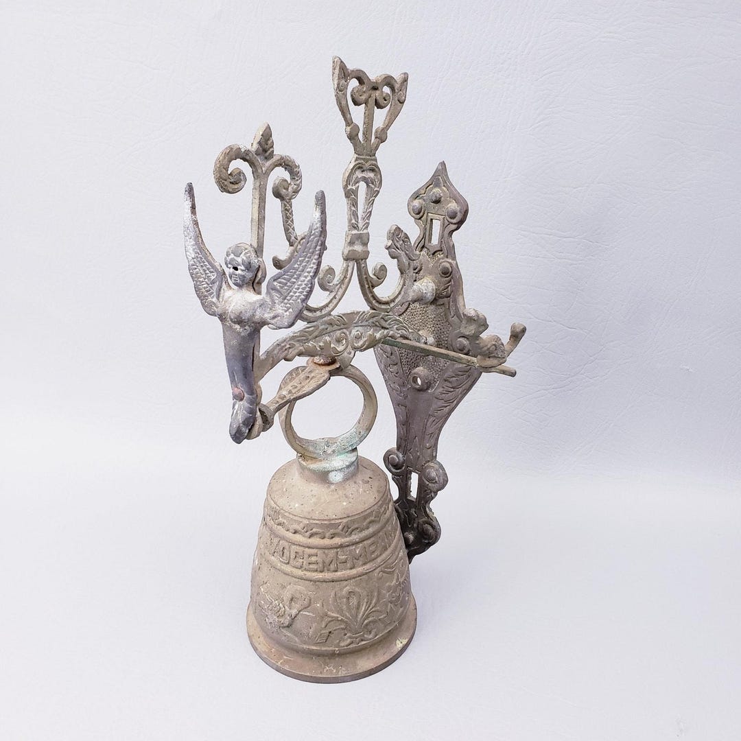 Antique Brass Catholic Church Bell Latin Vocem-meam-audit Wall Bell ...