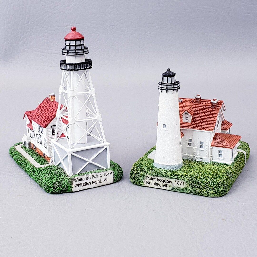 2000 Lefton Lighthouses Point Iroquois Lighthouse & Whitefish Point ...