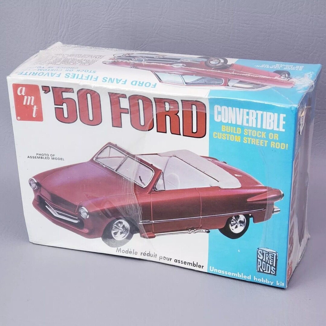 AMT 1/25 Model Car Kit '50 Ford Convertible T353 New AMT 1950 Ford ...