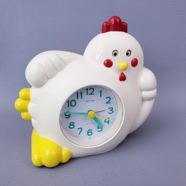 Rooster Sound Alarm Clock - Etsy