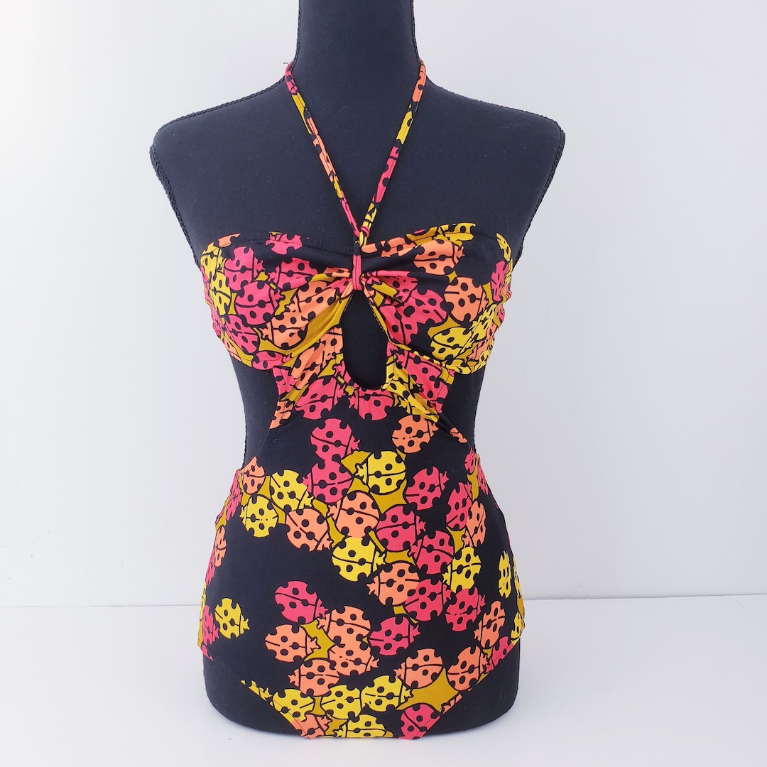 Vintage 70s Swimsuit, One Piece Swimsuit, Bathing Suit Size 11/12 ...