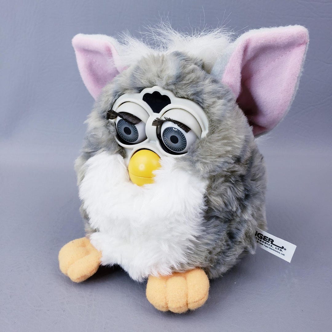 1998 Vintage Furby Tiger Electronics Generation 1 Model 70-800 Gray ...