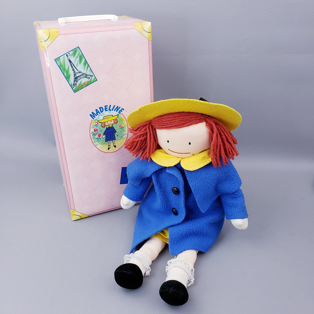 1990 Madeline Rag Doll Plush With Trunk by Eden Toys Vintage - Etsy