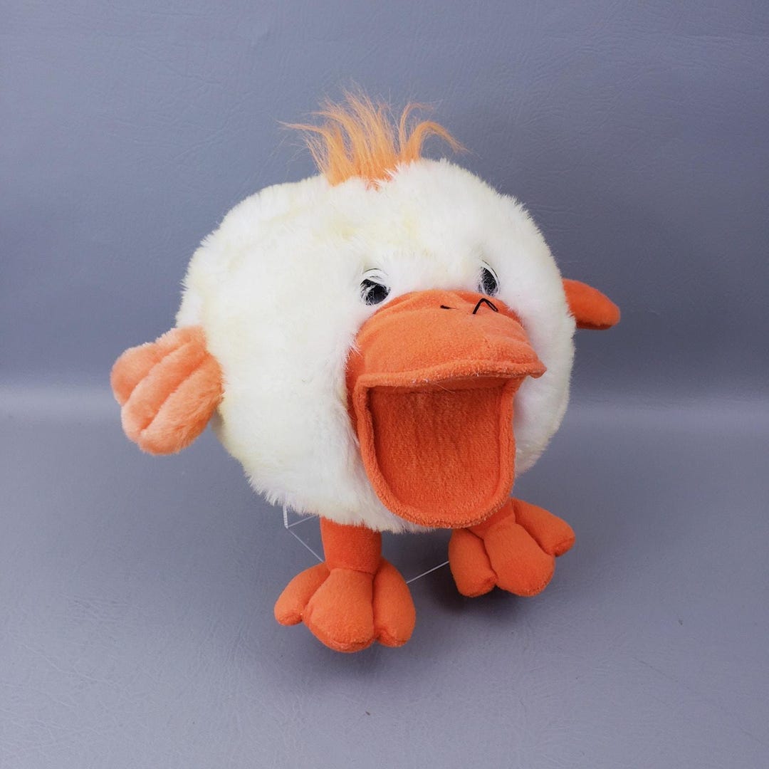 Vintage Ducksongs Musical Hand Puppet Plush That Quacks Nursery Rhymes ...