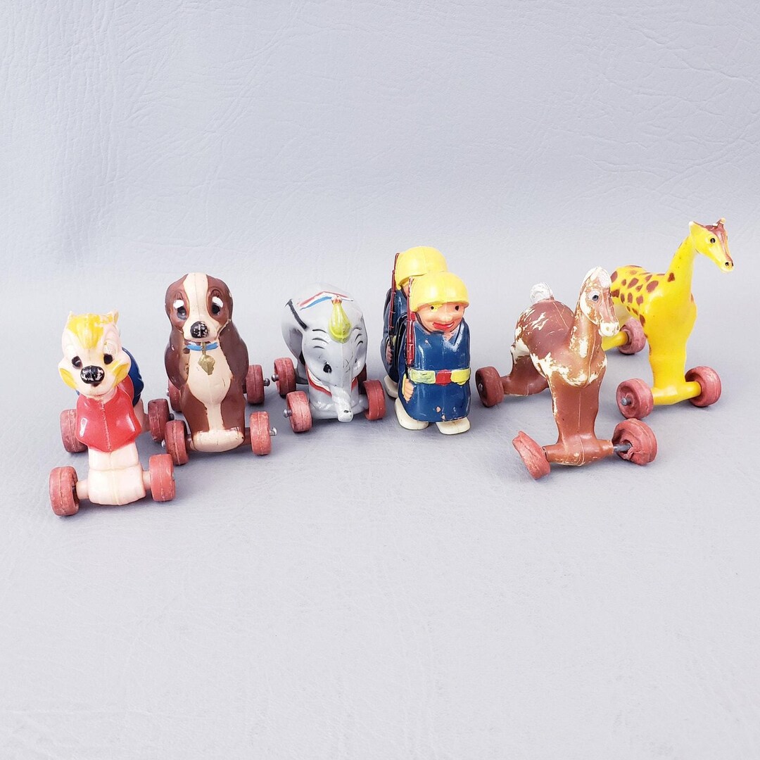 Vintage Walt Disney Productions Toys, Fun on Wheels Marked WDP Made in ...