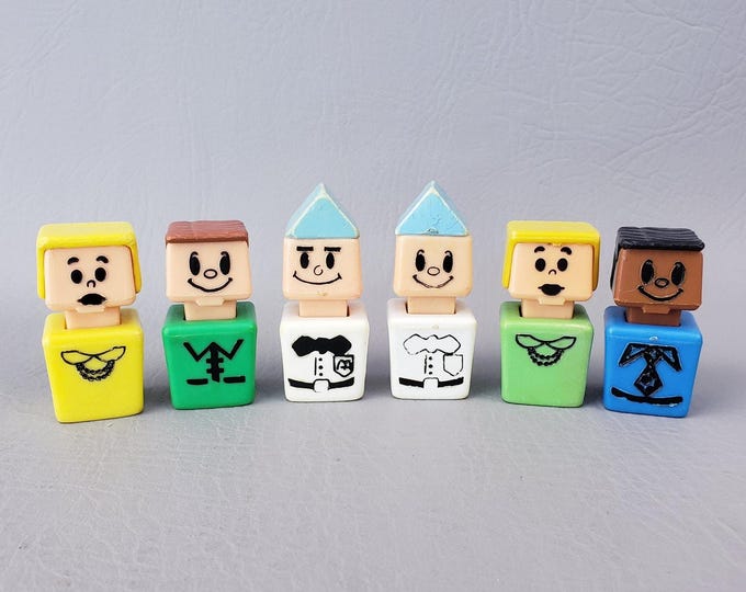 Vintage 1970s Playskool Mcdonald’s Familiar Places Little People Set of ...