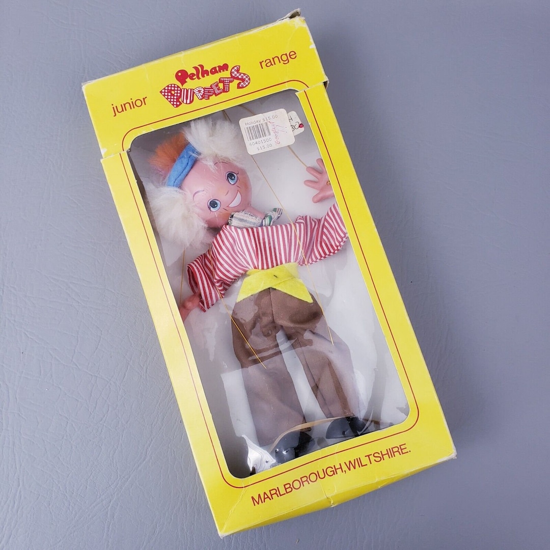 Vintage 1970s Pelham Puppet Marionette Boy Junior Range, Wooden ...