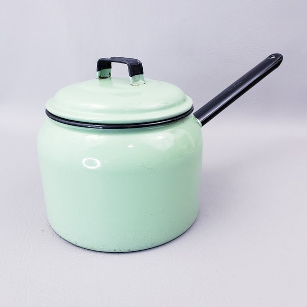 Enamel Pan With Lid - Etsy