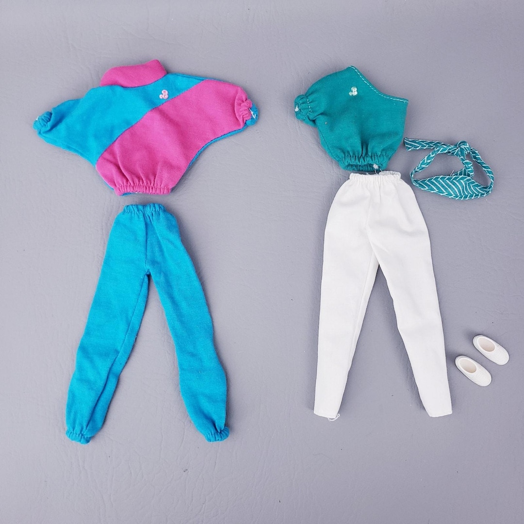 Vintage 1985 Barbie B Active Barbie Clothing Barbie Fashion 2180 & 2186 ...