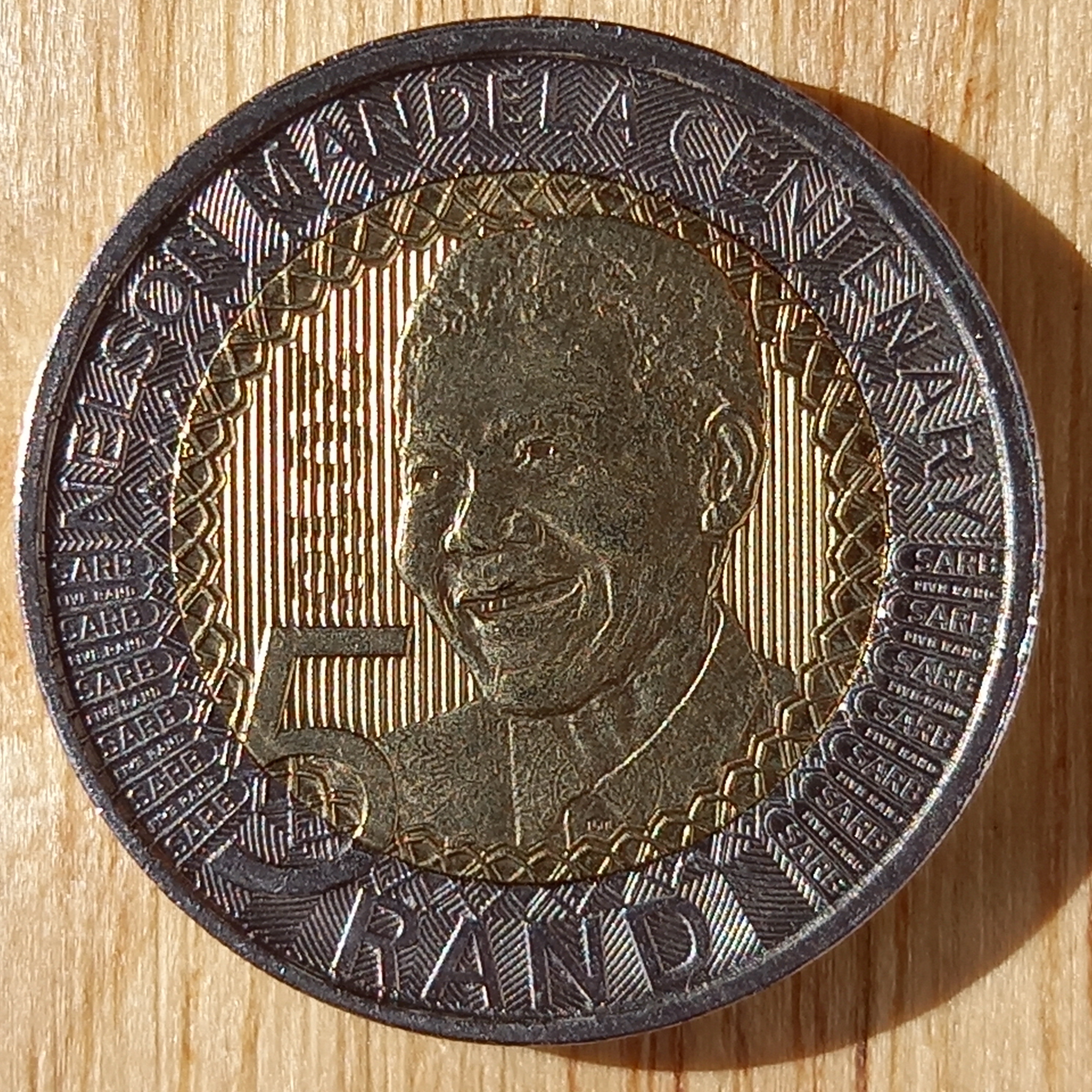 2018 NELSON MANDELA CENTENARY Five Rand Coin | Etsy