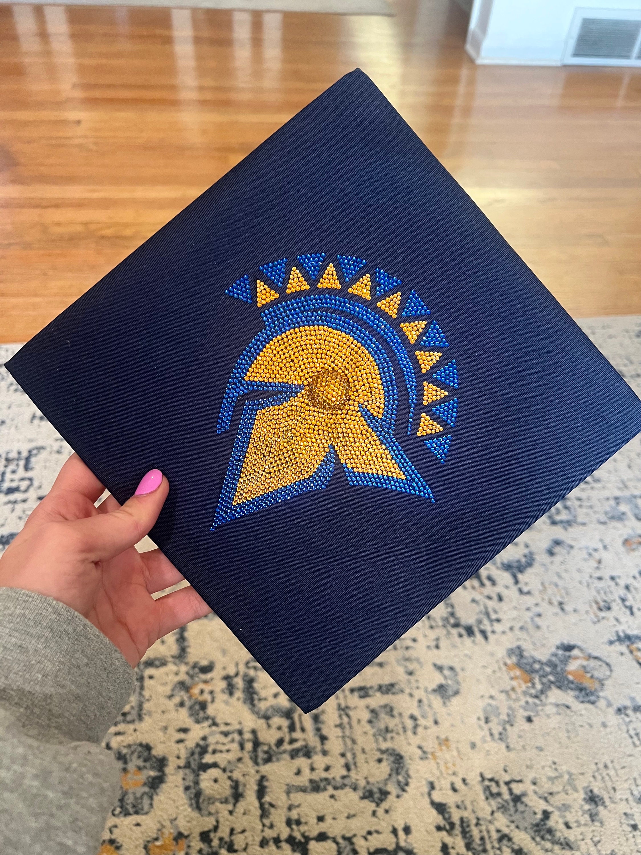 Custom Rhinestone Graduation Cap - Etsy