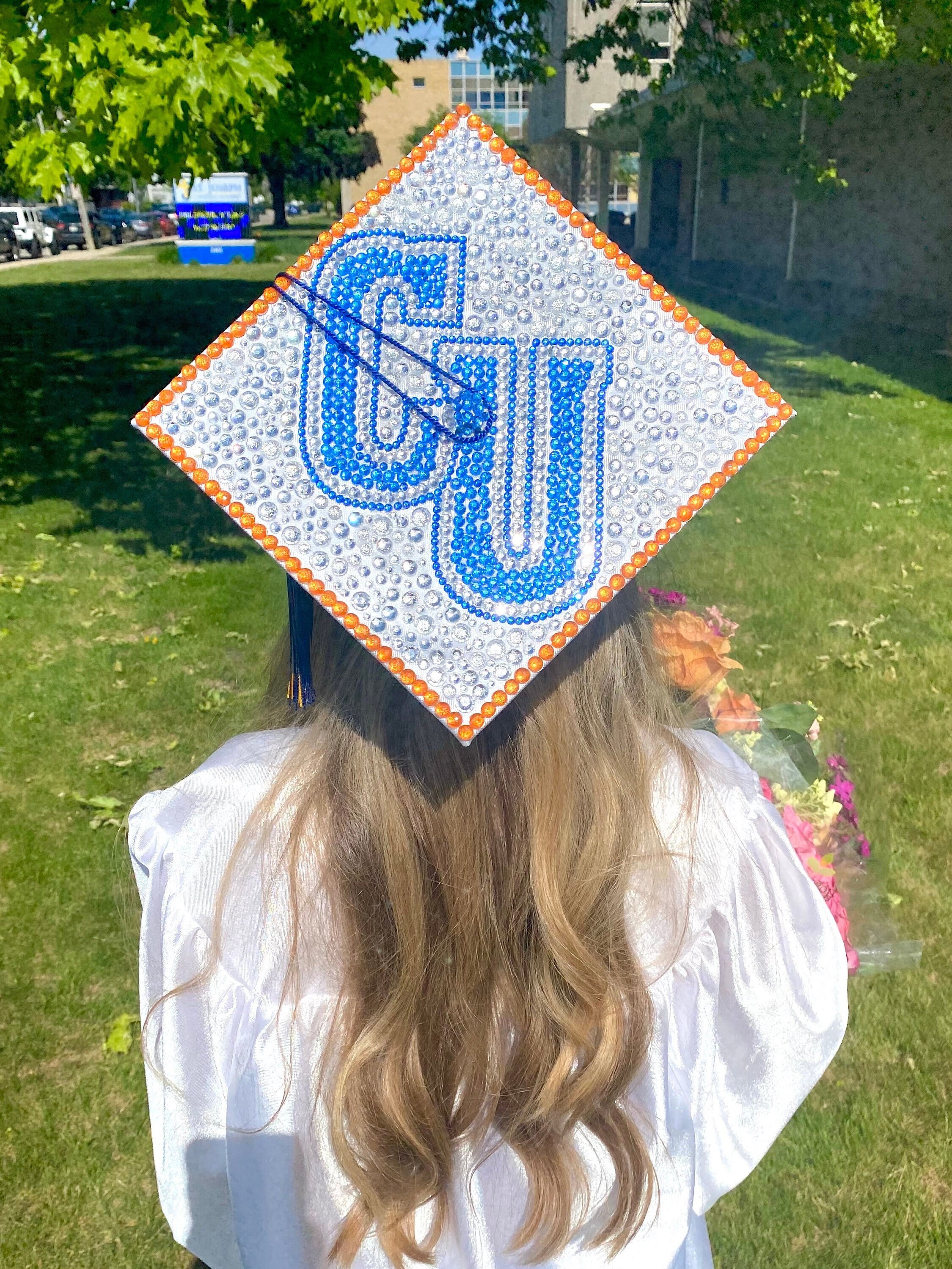 Custom Rhinestone Graduation Cap - Etsy
