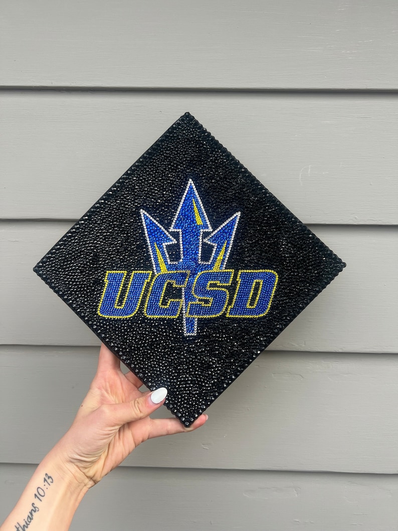 Custom Rhinestone Graduation Cap - Etsy