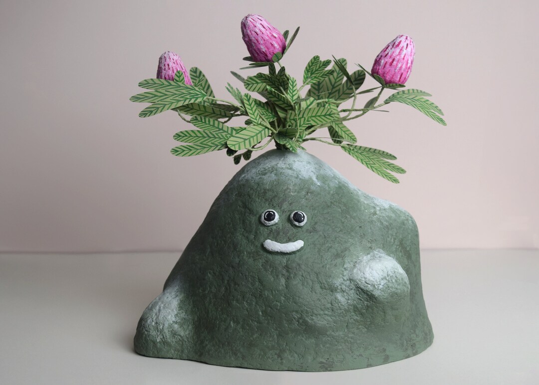 Paper Vases, Papier-mâché Decoration, Blopp Stein - Etsy