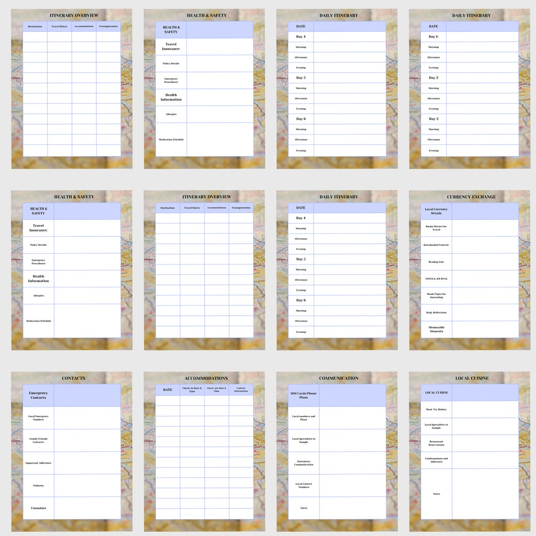 Adventure Journal, Memory Book, Excursion Log,, Bucket List, Vacation ...