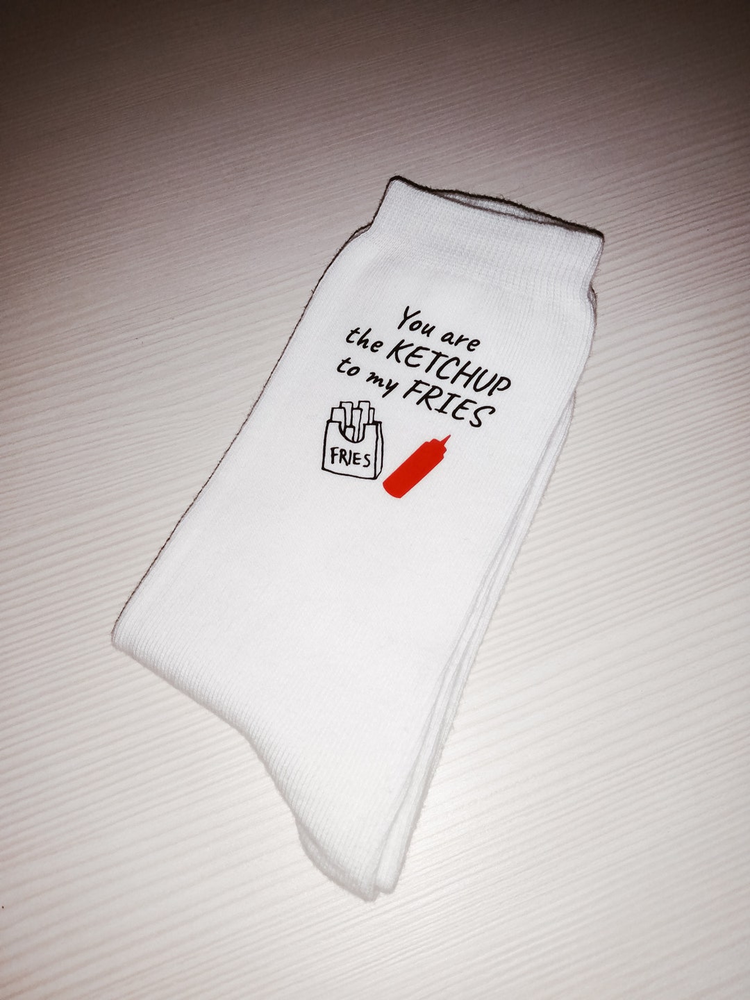 You Are the Ketchup to My Fries Socks - Funny Socks - Funny Gift - Gift ...