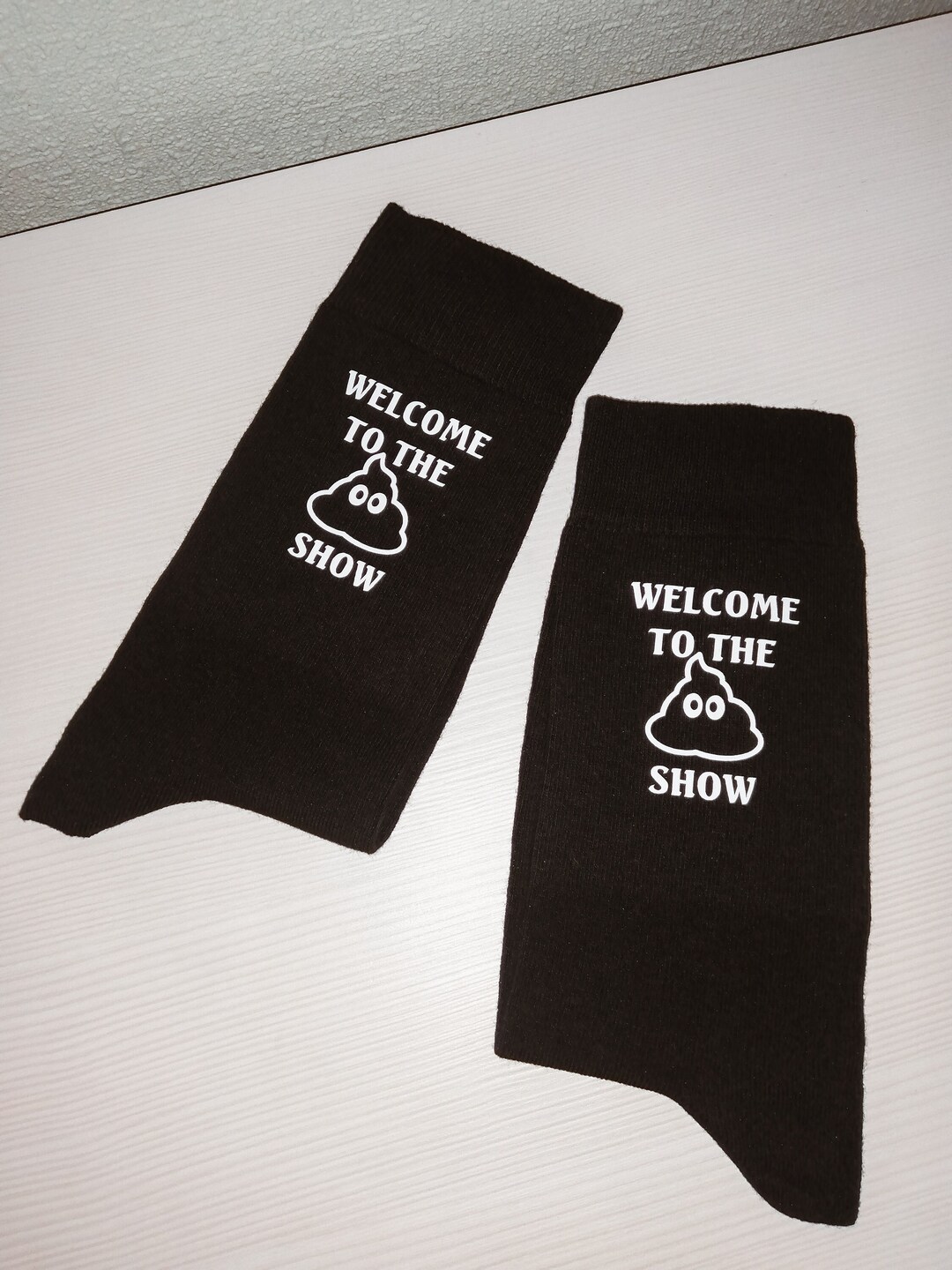 Welcome to the Shitshow Socks - Shit Show Gift - Poop Emoji Socks ...