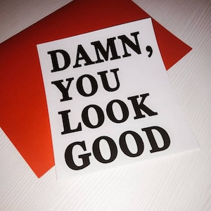 Damn, You Look Good Mirror Decal - Mirror Self-affirmation - Vinyl ...