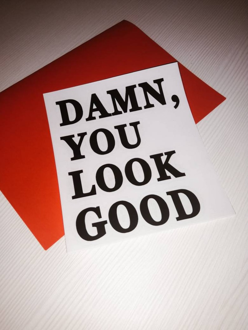 Damn, You Look Good Mirror Decal - Mirror Self-affirmation - Vinyl ...