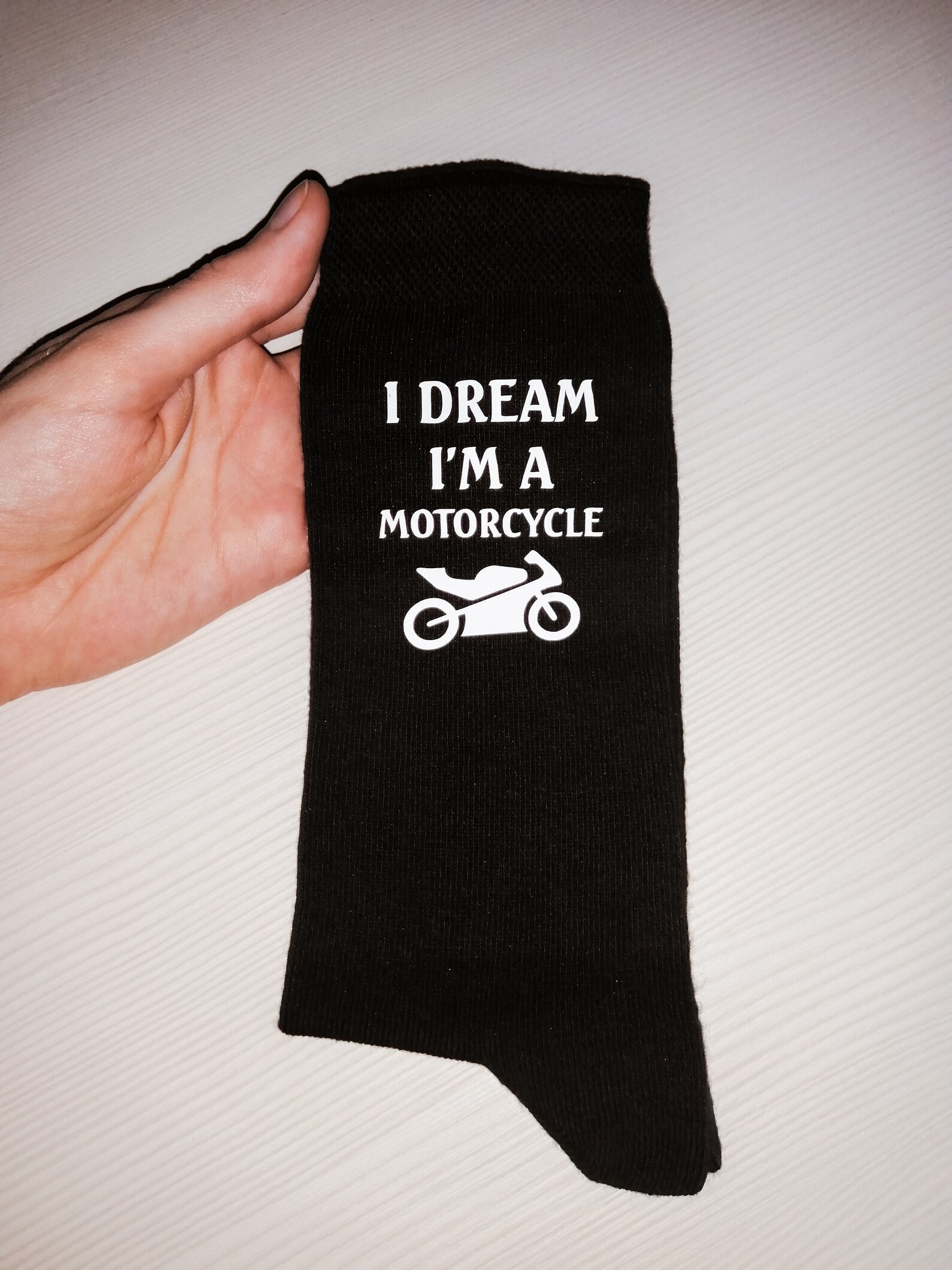 I Don't Snore I Dream I'm a Motorcycle Socks Motorcycle Gift Gift for ...