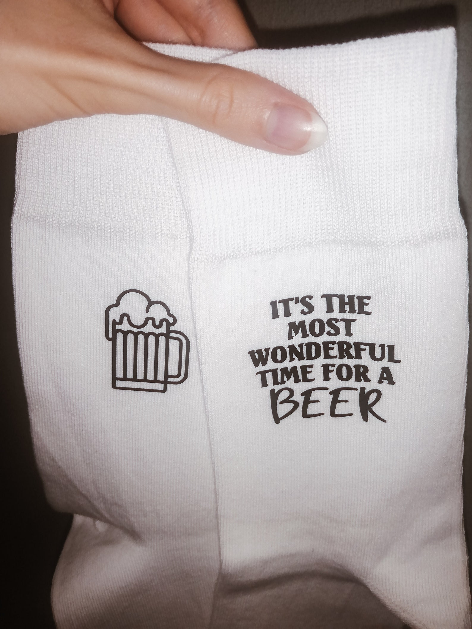 It's the Most Wonderful Time for a Beer - Beer Socks - Funny Socks ...