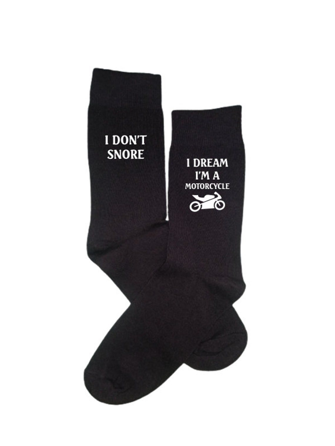 I Don't Snore I Dream I'm a Motorcycle Socks Motorcycle Gift Gift for ...