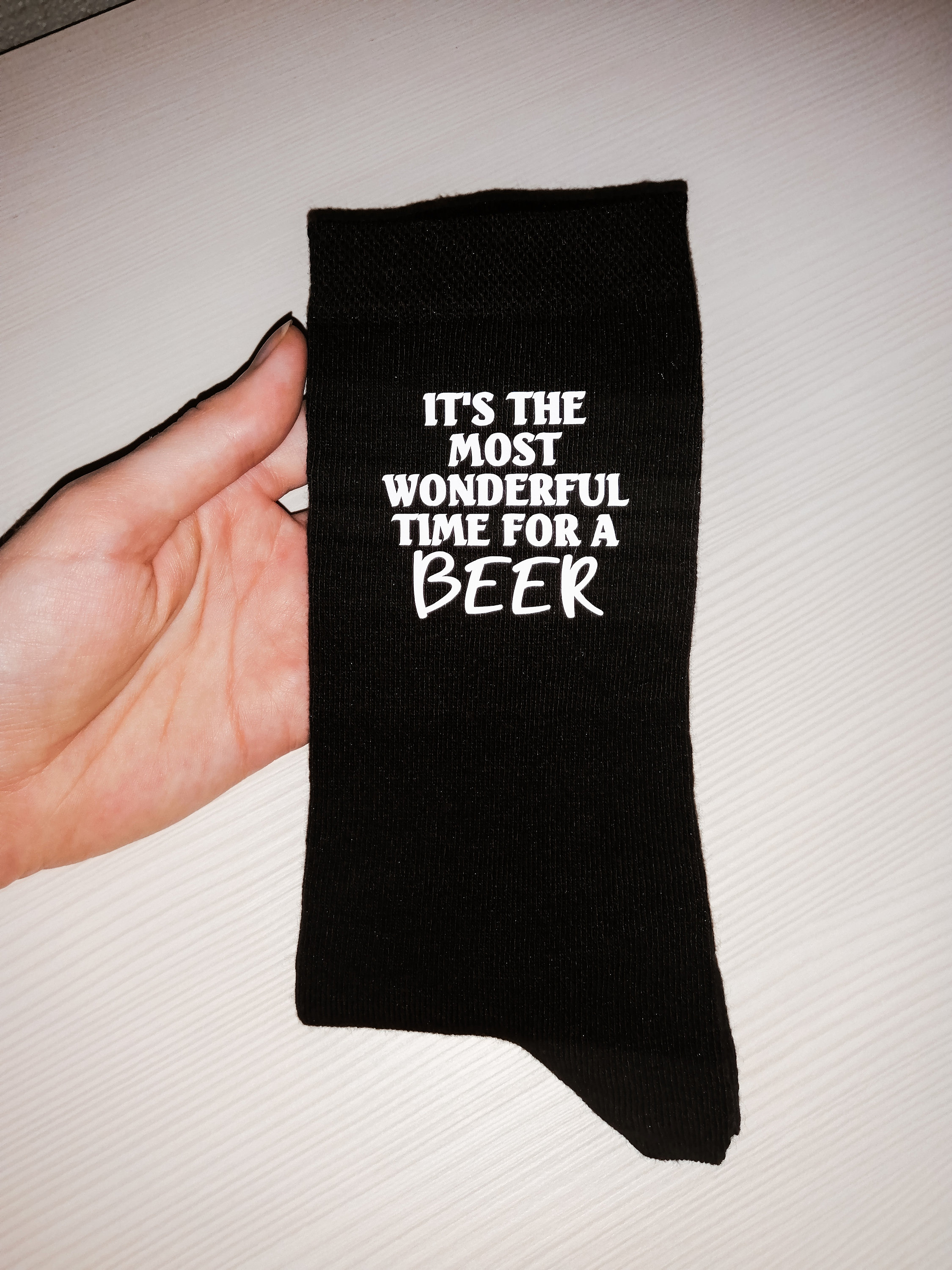It's the Most Wonderful Time for a Beer - Beer Socks - Funny Socks ...