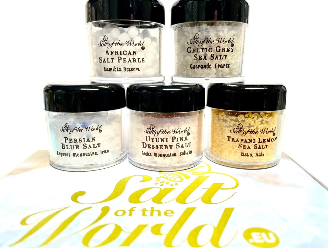 Salt of the World Gift Package| Blue Salt| Pink Salt| Grey Salt| Lemon ...