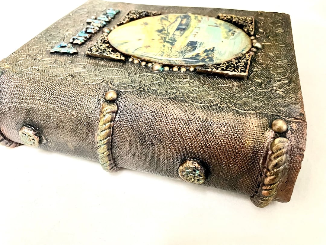 Antique Decorative Vintage Book Box Trinket Gift Jewelry Box - Etsy