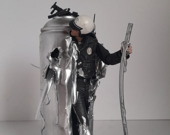 Terminator 2 T-1000 Liquid Morph LAPD Police Metal Badge Prop Replica ...