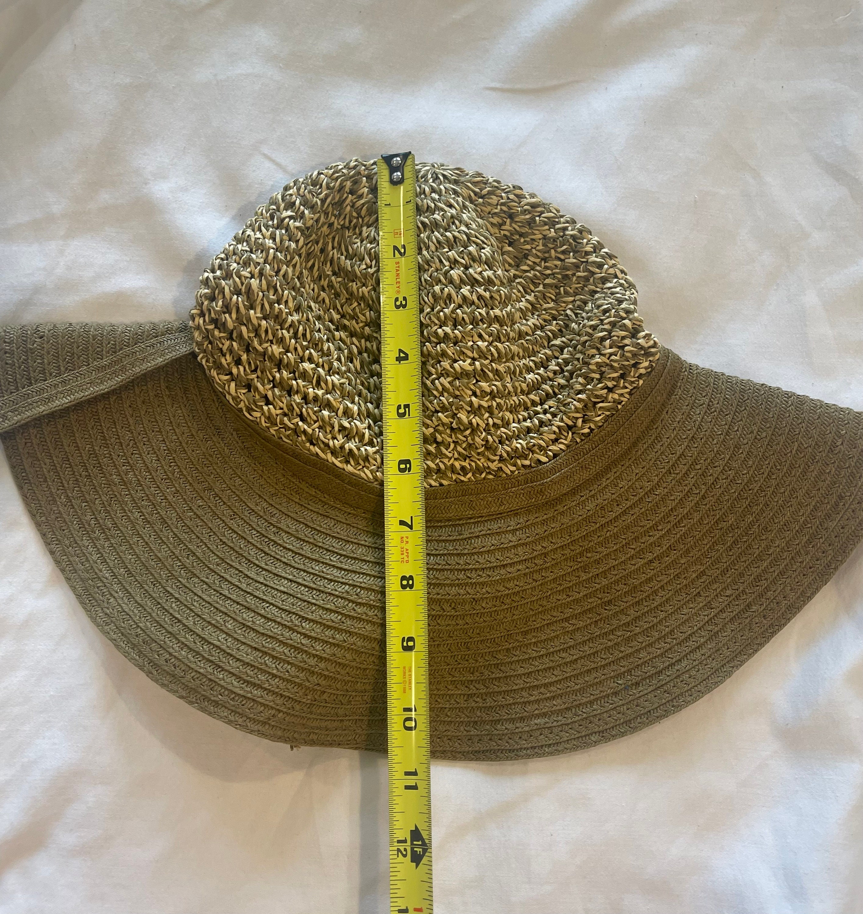 Straw Raffia Wide Brim Sun Beach Foldable Packable Hat - Etsy