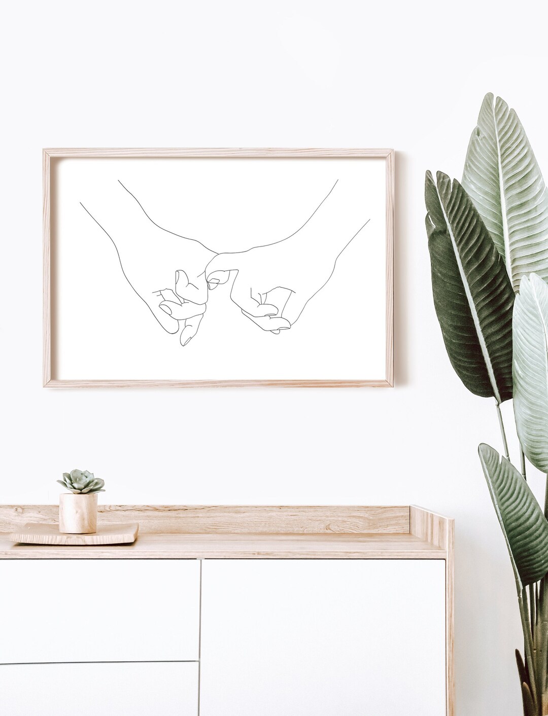 Line Art Print | Holding Hands Print | Line Drawing | Printable Wall ...
