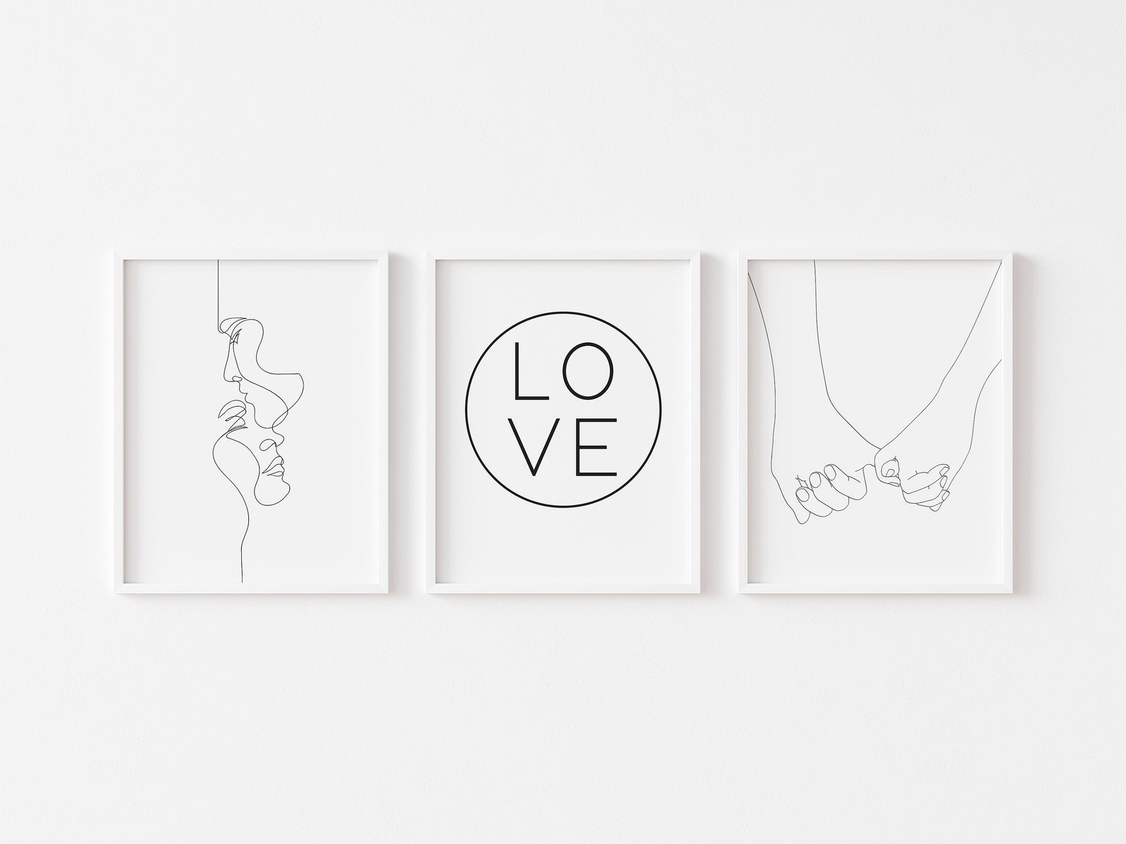 Minimalist Line Art Prints One Line Drawing Art Holding - Etsy