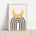 Mid Century Modern Art Print Moon Phase Print Printable Wall Art Boho ...