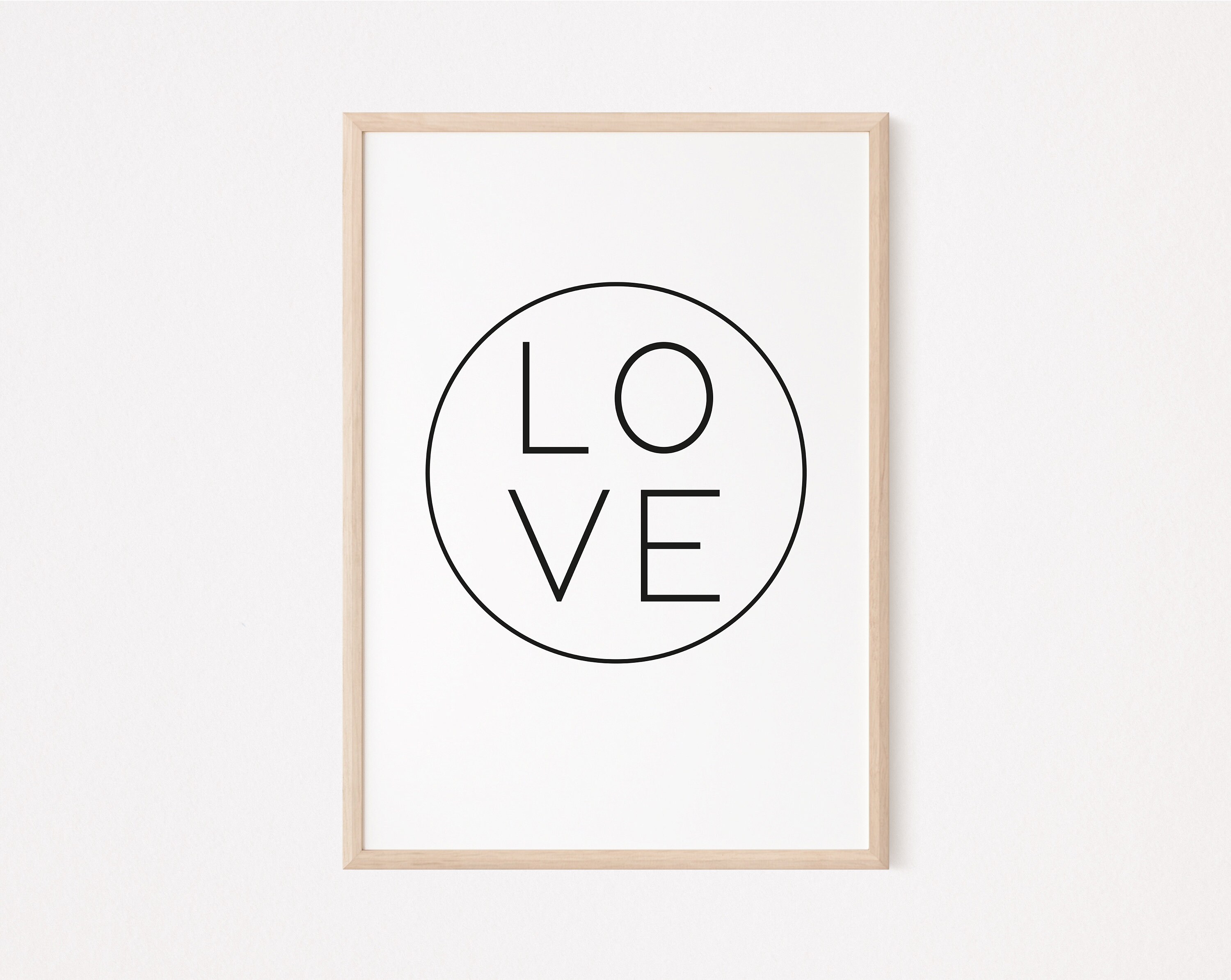 Love Print Love Sign Gift Card Printable Wall Art Inspirational Quotes ...