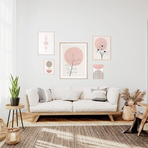 Line Art Gallery Wall Set Minimalist Print Set Mid Century Modern Art ...