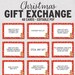 Christmas Gift Exchange Game, Funny Holiday Gift Swap Card Game ...