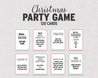 Christmas Charades Printable Game Charades Cards Christmas - Etsy